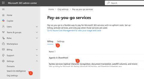 Set Up Pay-as-you-go M365 Chat & SharePoint Agents